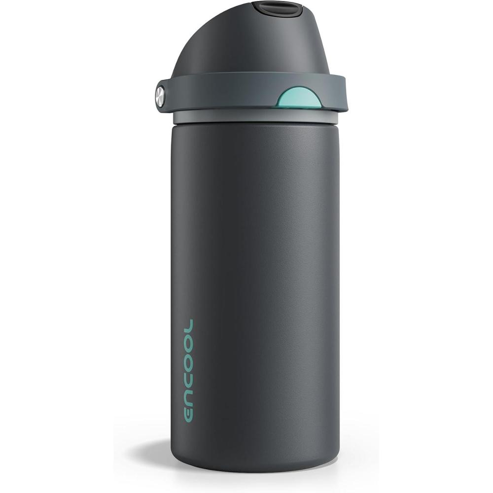 ENCOOL Insulated Water Bottle with Straw Stainless Steel Water Bottle ...